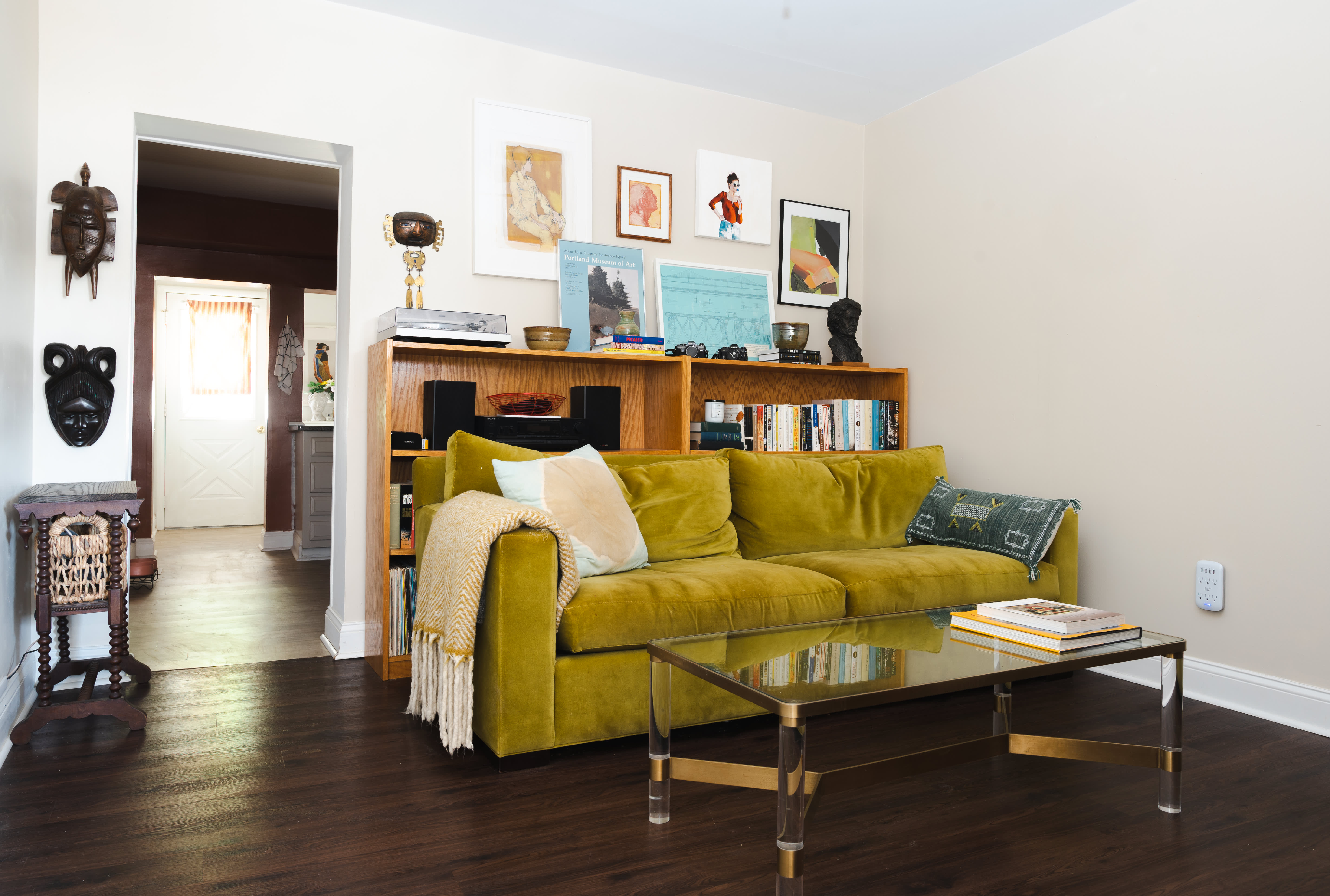 Here s Why You Should Consider a Bookcase in This Unexpected Living Room Spot Apartment Therapy